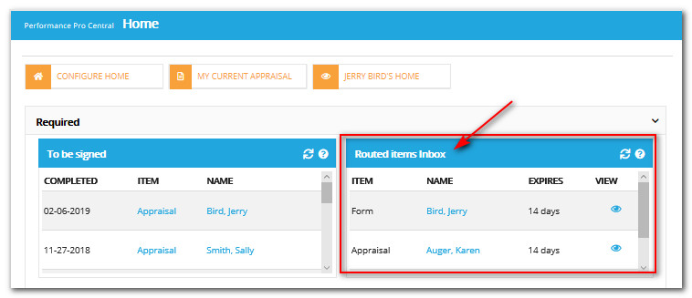 Responding to a Routed Item - Performance Pro